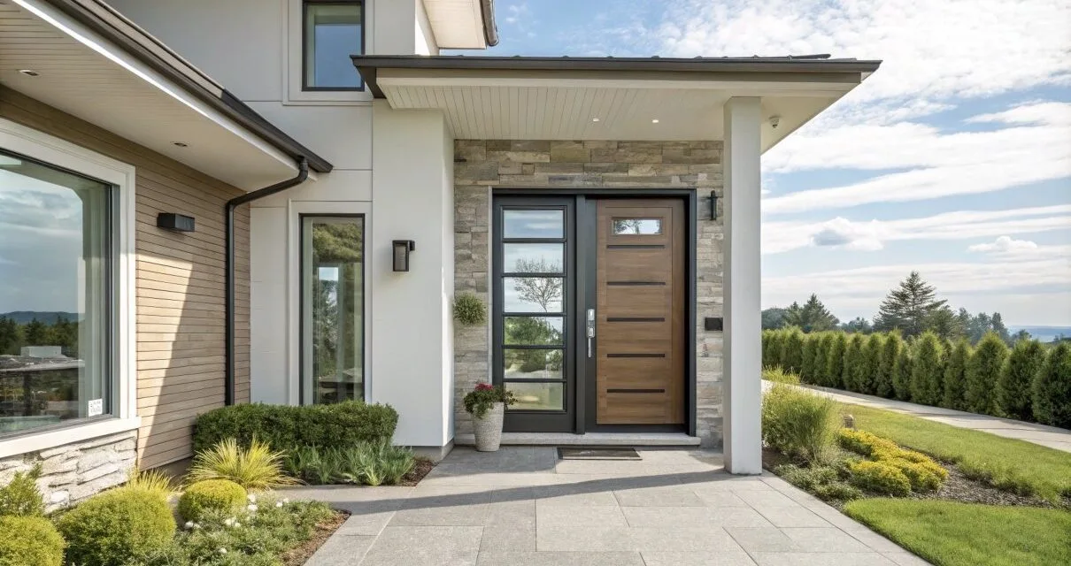 🚪 Découvrez la porte d’entrée à tierce pour une entrée élégante